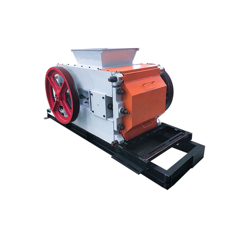 Double-Roller Clay Crusher with Adjustable Crushing Size
